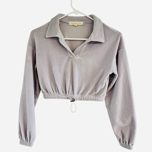 Madden Girl | Tops | Madden Girl Very Light Lavender Puff Sleeve Polo ...